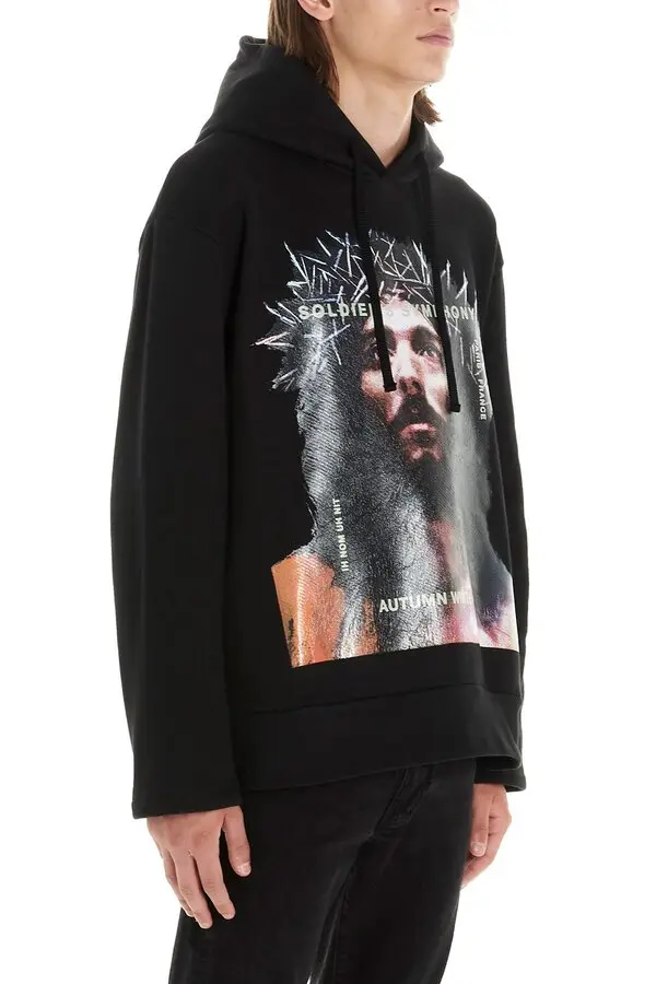IH NOM UH NIT Graphic Print Hoodie - Gray
