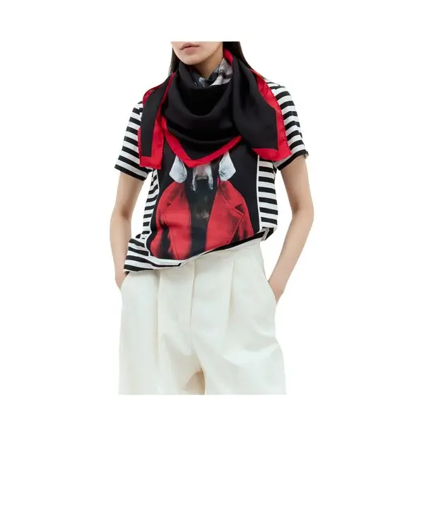 Max Mara Graphic Printed Square Scarf - Multicolor