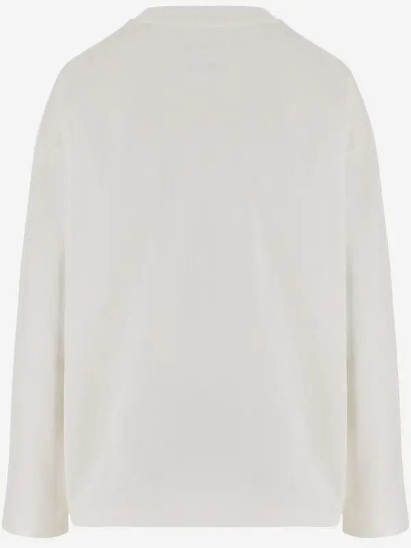 JIL SANDER Crewneck Long Sleeve T-shirt With Logo