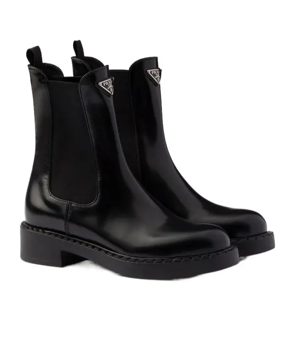 Prada Round-toe Ankle Boots
