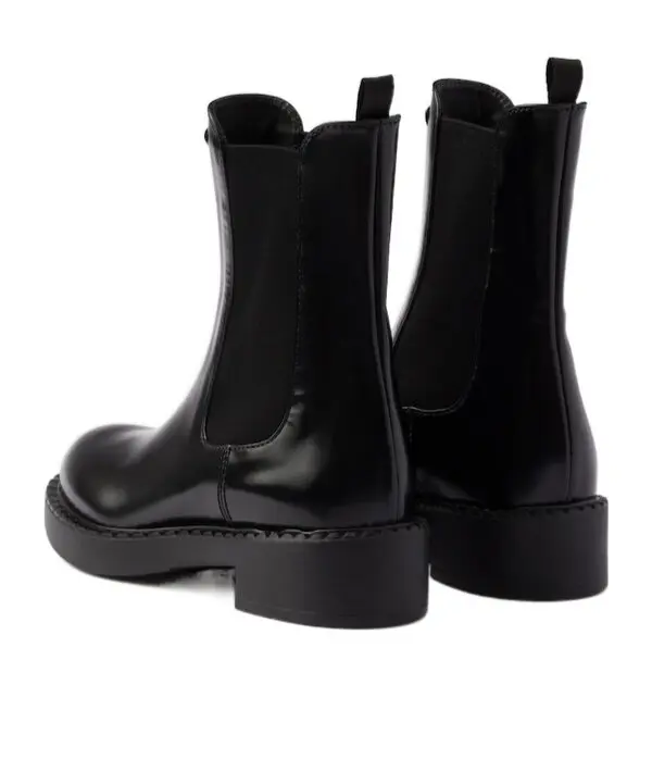 Prada Round-toe Ankle Boots
