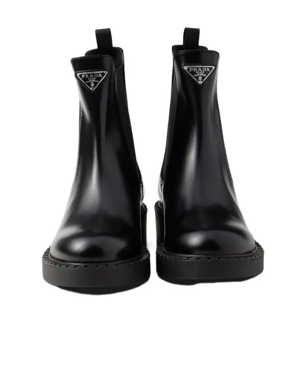 Prada Round-toe Ankle Boots
