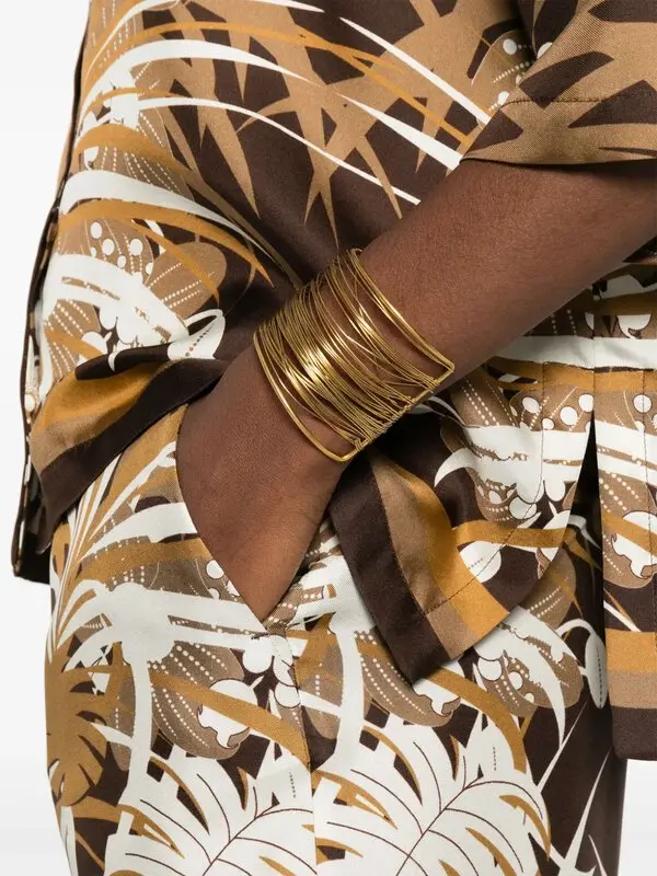 Max Mara Printed Silk Trousers