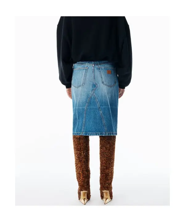 Alexander Wang Denim Pencil Skirt