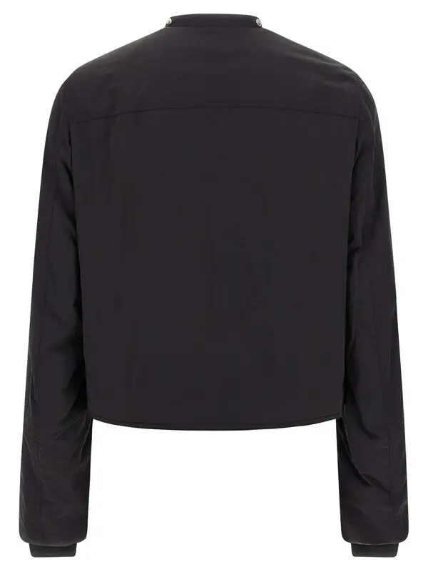Rick Owens Cargo Jacket With V-neck And Long Sleeves