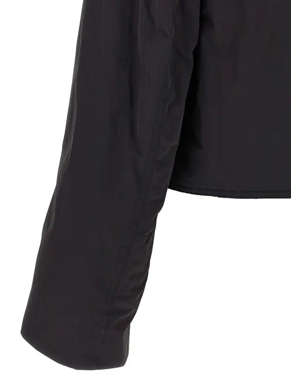 Rick Owens Cargo Jacket With V-neck And Long Sleeves