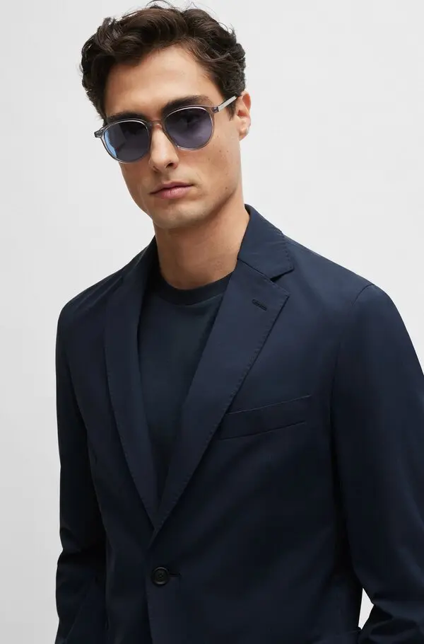 Hugo Boss Single-breasted Blazer - Black