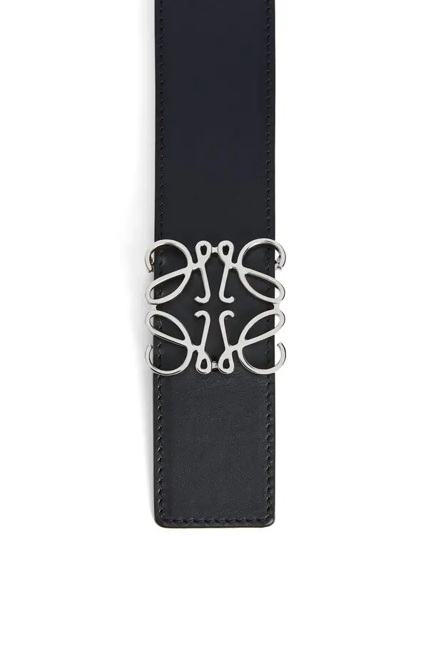 Loewe Reversible Anagram Buckle Belt - Black/tan