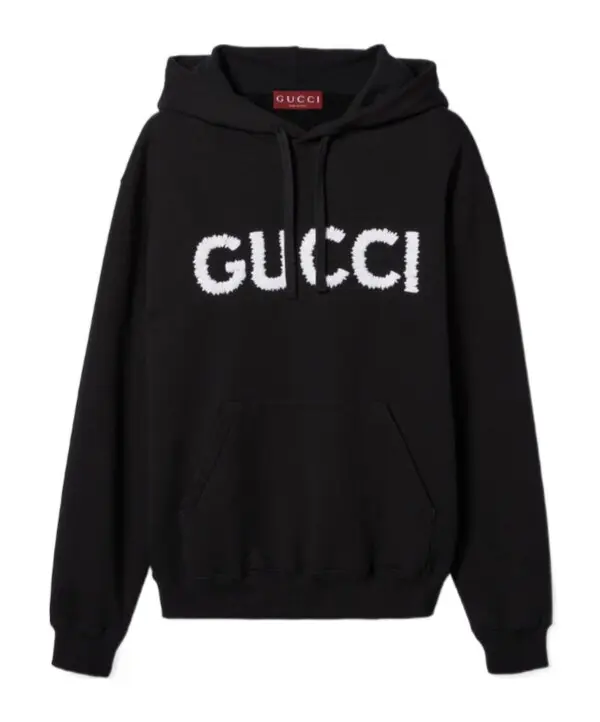 Gucci Embroidered Jersey Hoodie