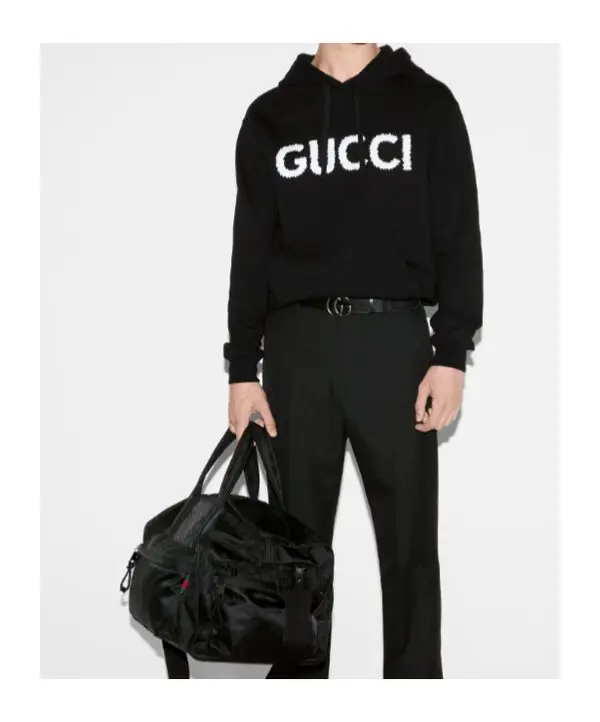 Gucci Embroidered Jersey Hoodie