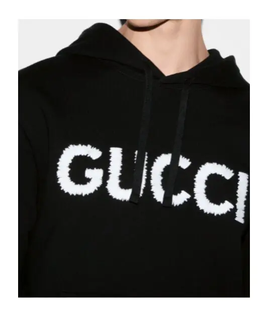 Gucci Embroidered Jersey Hoodie