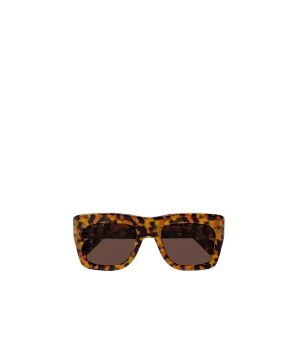 Gucci Rectangular Sunglasses - Havana