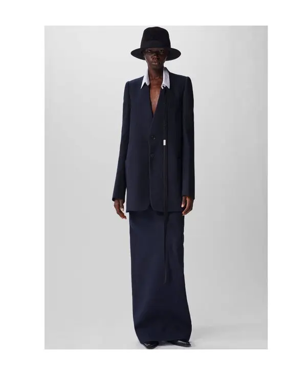ANN DEMEULEMEESTER Wool V-neck Suit Coat