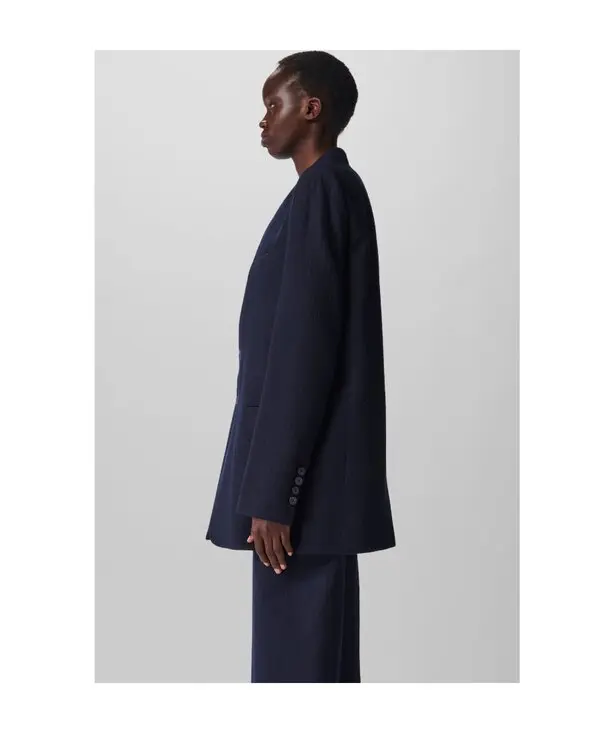 ANN DEMEULEMEESTER Wool V-neck Suit Coat