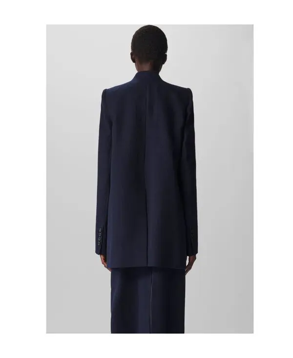 ANN DEMEULEMEESTER Wool V-neck Suit Coat