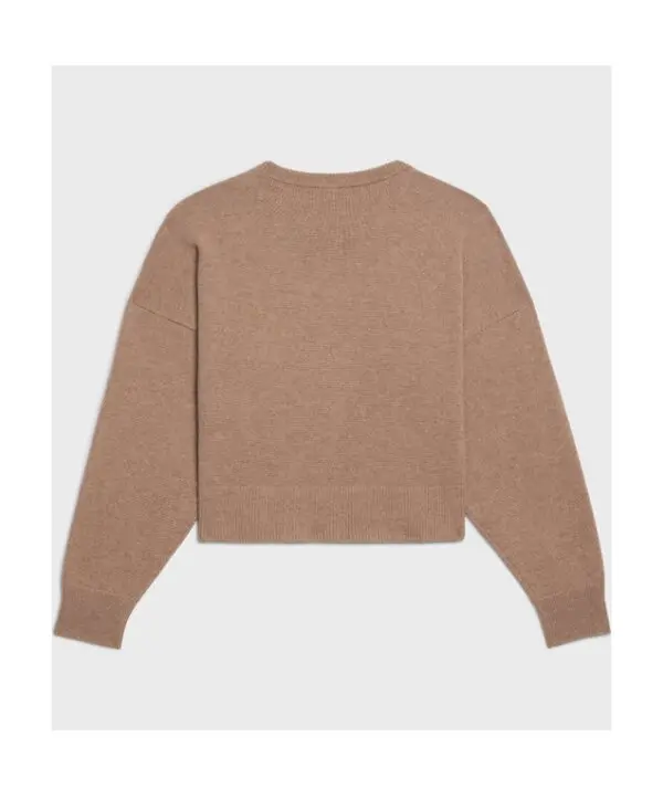 Celine Long-sleeved Round Neck Sweater With Triomphe Embroidery
