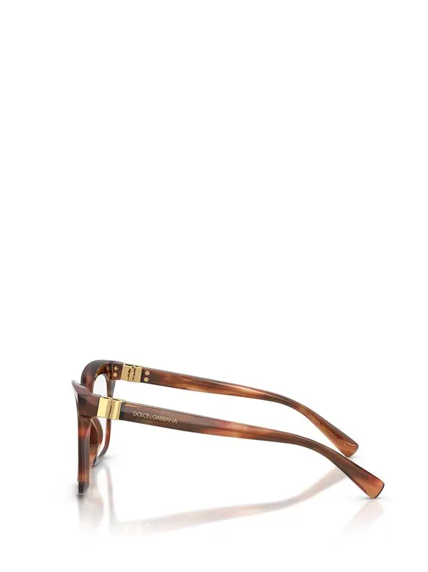 Dolce & Gabbana Square Frame Eyeglasses - Brown