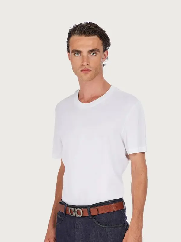 FERRAGAMO Gancini Reversible Belt - Black