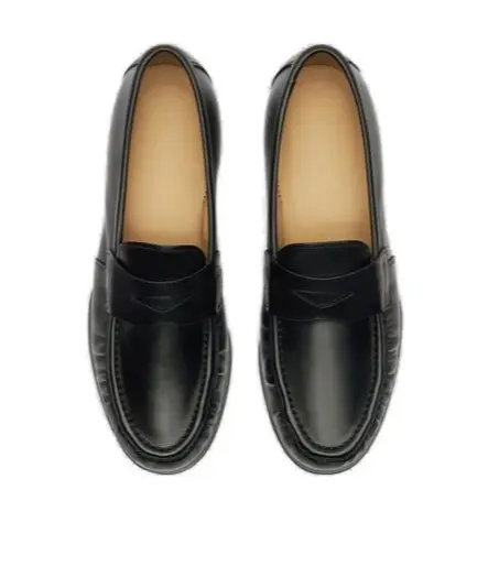 SCAROSSO Fred Round-toe Loafers - Black