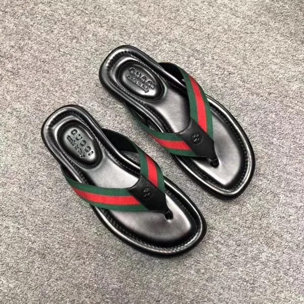 Gucci Thong Sandals With Web Detailing