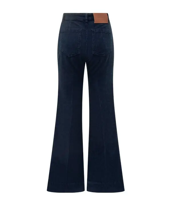 Victoria Beckham High Waisted Corduroy Trousers