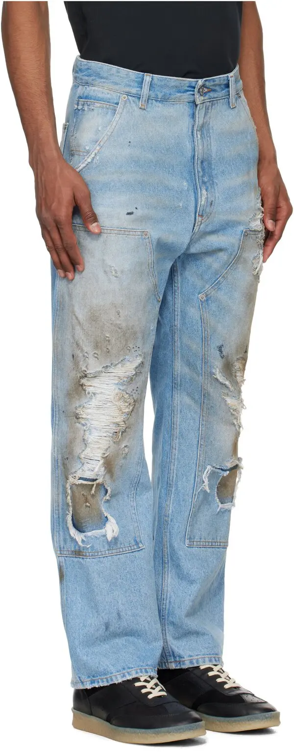 MAISON MARGIELA Distressed Straight-leg Jeans