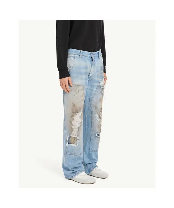 MAISON MARGIELA Distressed Straight-leg Jeans