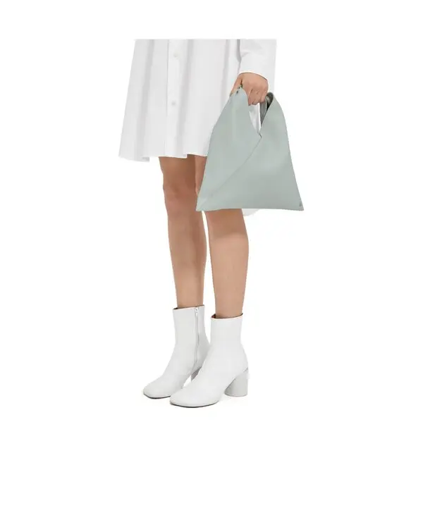 MAISON MARGIELA 6" Numeric Signature Convertible Top Handle Bag - Grey