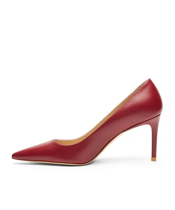 STUART WEITZMAN Pointed Toe Stiletto Heels - Red
