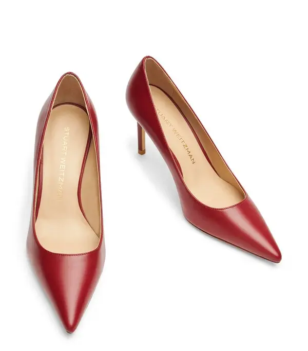 STUART WEITZMAN Pointed Toe Stiletto Heels - Red