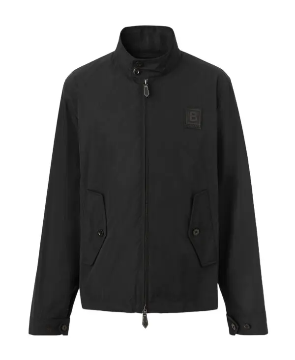 Burberry Letter Graphic Harrington Jacket - Black