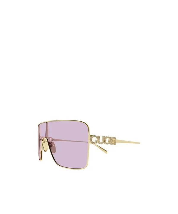 Gucci Crystal Logo Shield Sunglasses