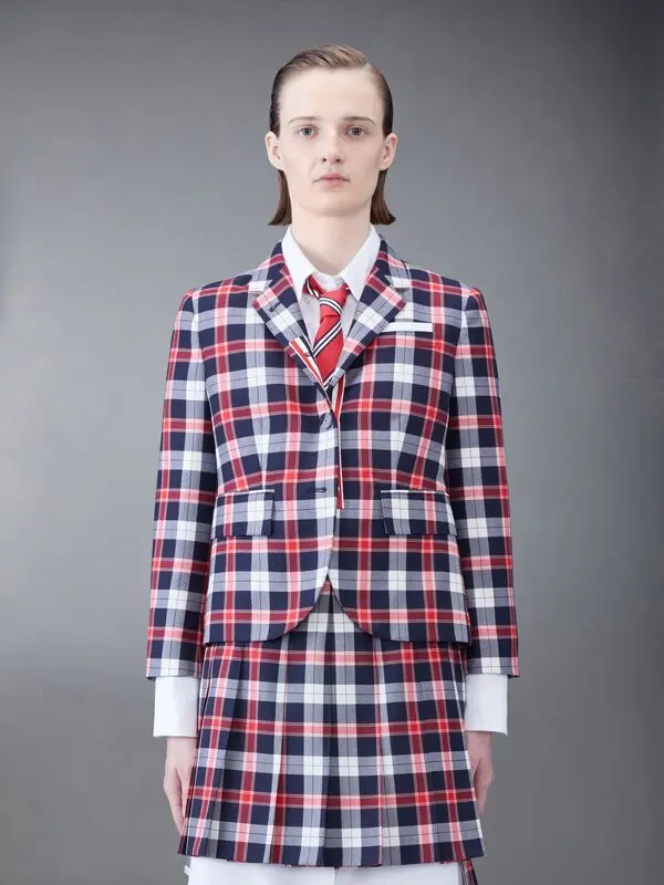 Thom Browne Checked Single-breasted Blazer