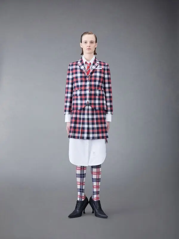 Thom Browne Checked Single-breasted Blazer