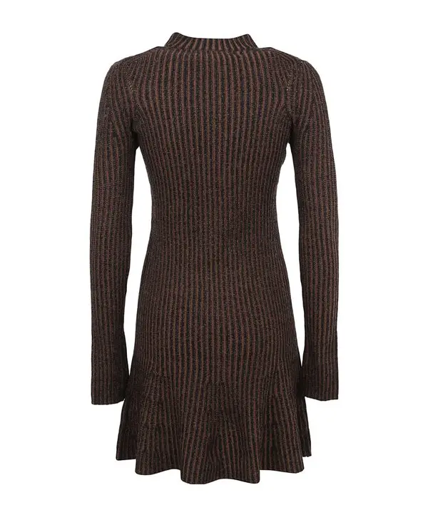 Proenza Schouler Ribbed Mock Neck Mini Dress