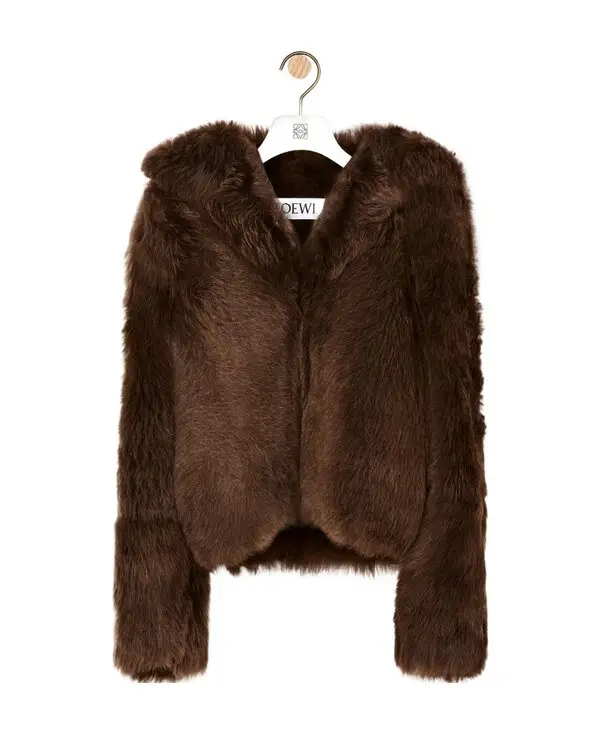 Loewe Shearling Hooded Jacket
