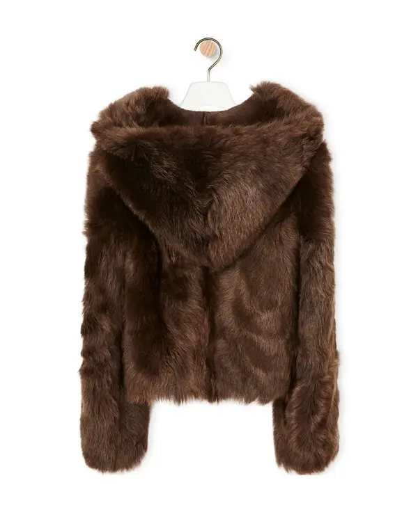 Loewe Shearling Hooded Jacket