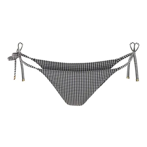 Celine Triomphe Swimsuit Bottom In Vichy Jersey