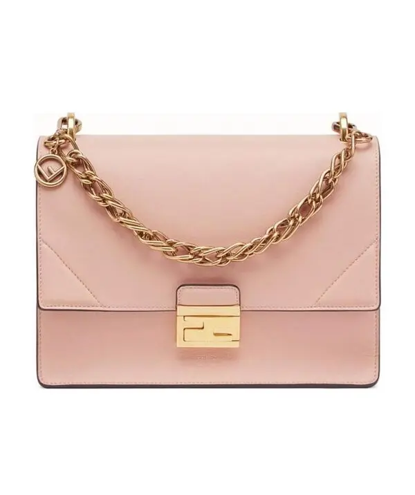 Fendi Kan U Shoulder Bag - Nude