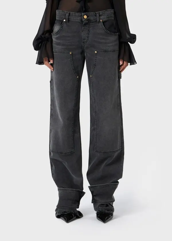 Blumarine Boyfit Cargo Jeans