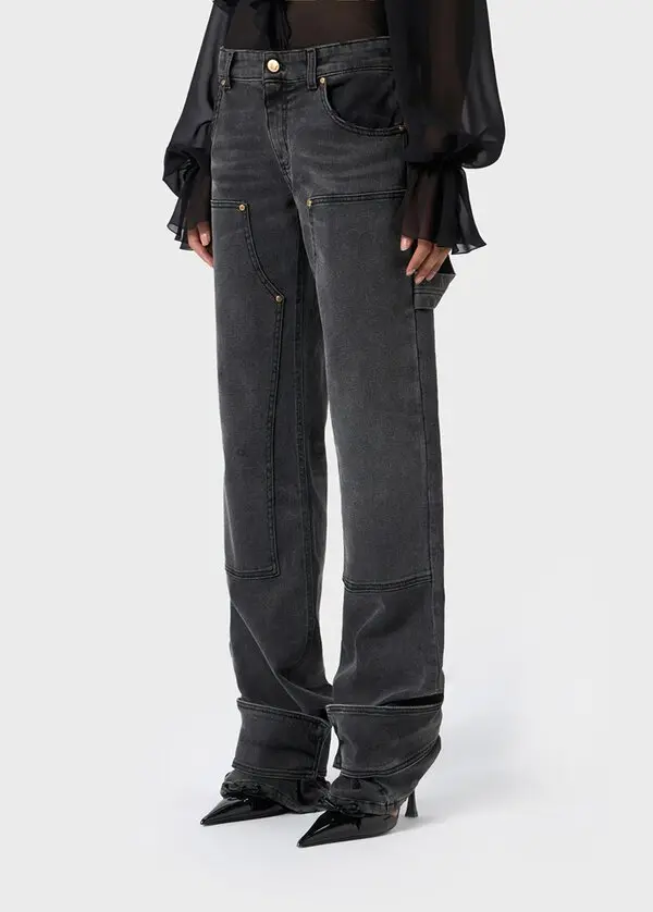 Blumarine Boyfit Cargo Jeans