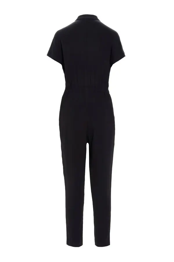 Fabiana Filippi Short Sleeve Buttoned Jumpsuit