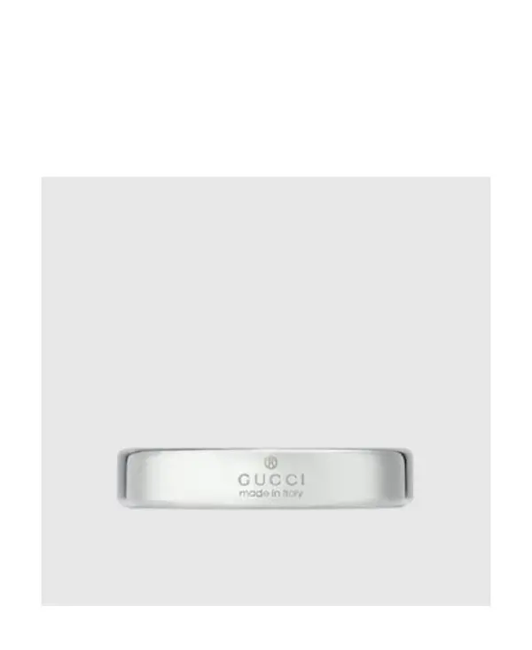 Gucci Diagonal Interlocking G Ring - White