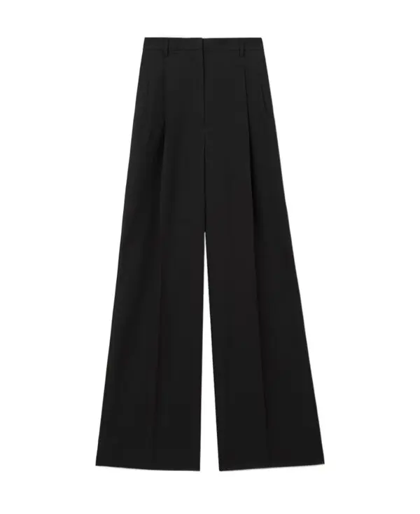 Burberry Pleat Detailed Tailored Trousers - Black