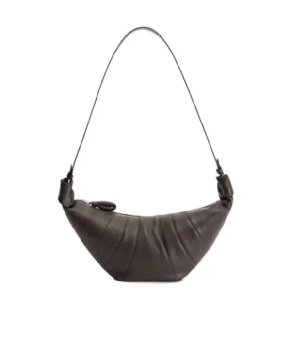 LEMAIRE Medium Croissant Bag - Dark Chocolate