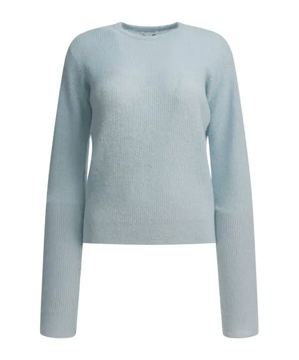 Auralee Long-sleeved Crew Neck Knit Sweater