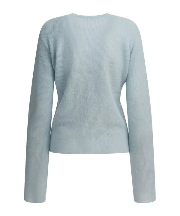Auralee Long-sleeved Crew Neck Knit Sweater