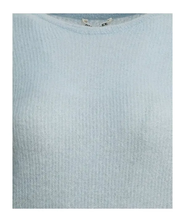 Auralee Long-sleeved Crew Neck Knit Sweater