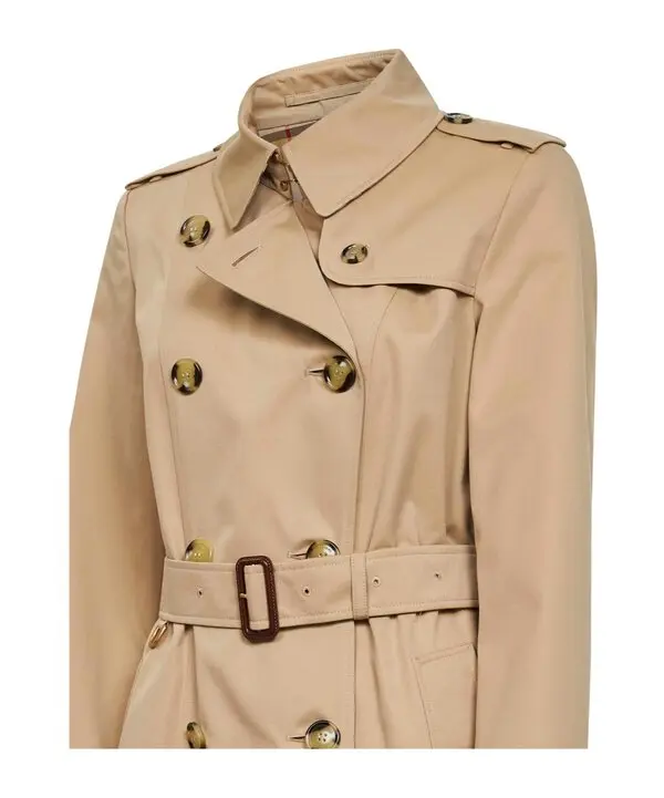 Burberry Double Breasted Belted Trench Coat