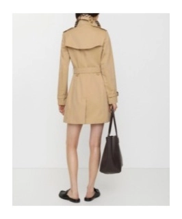 Burberry Double Breasted Belted Trench Coat